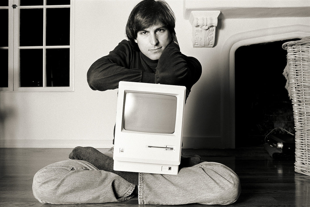 Steve Jobs, Woodside, CA, 1984, "Mac on lap Bel Air" – Heart of Gold ...
